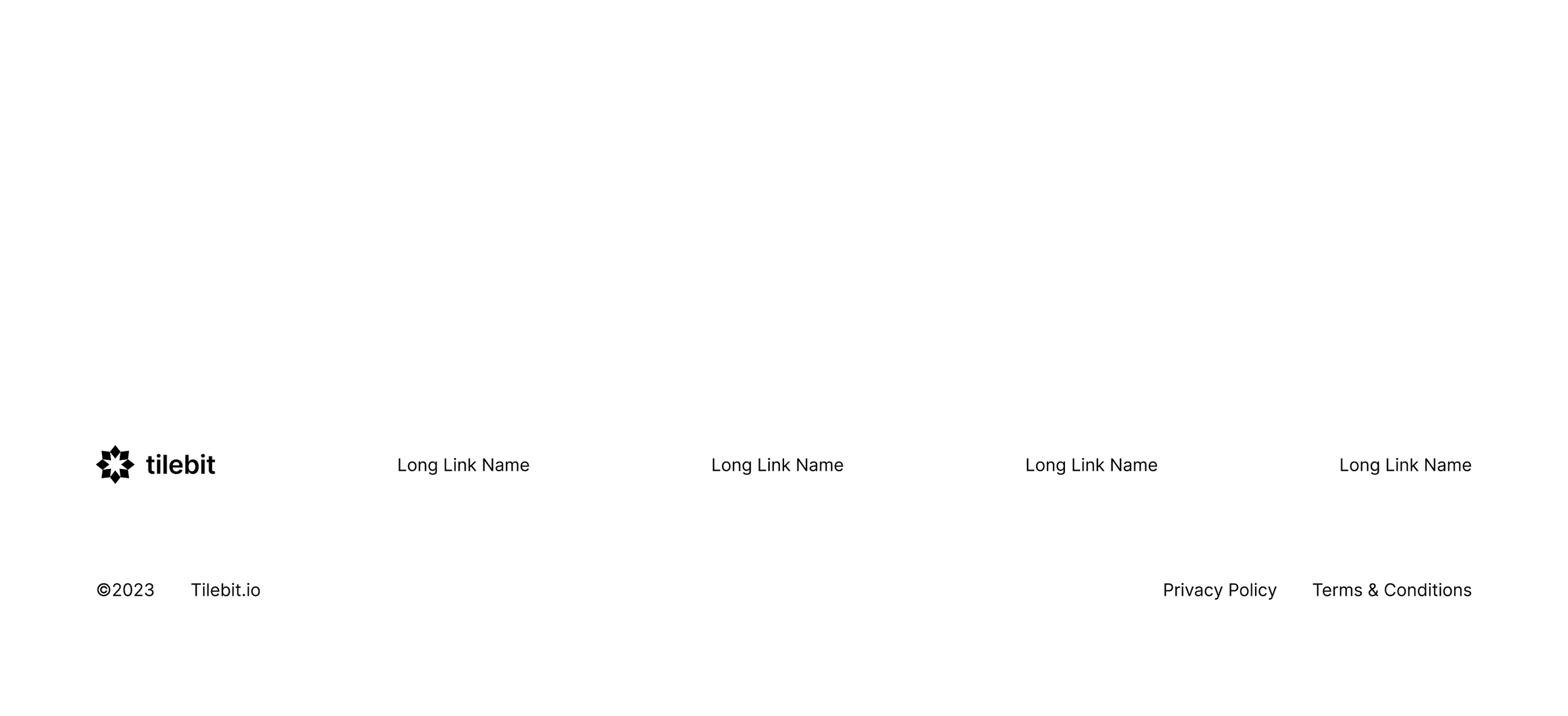 Explore Tilebit Footer Components